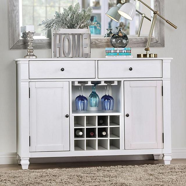 Kaliyah Antique White Server | LasVegasFurnitureOnline.com