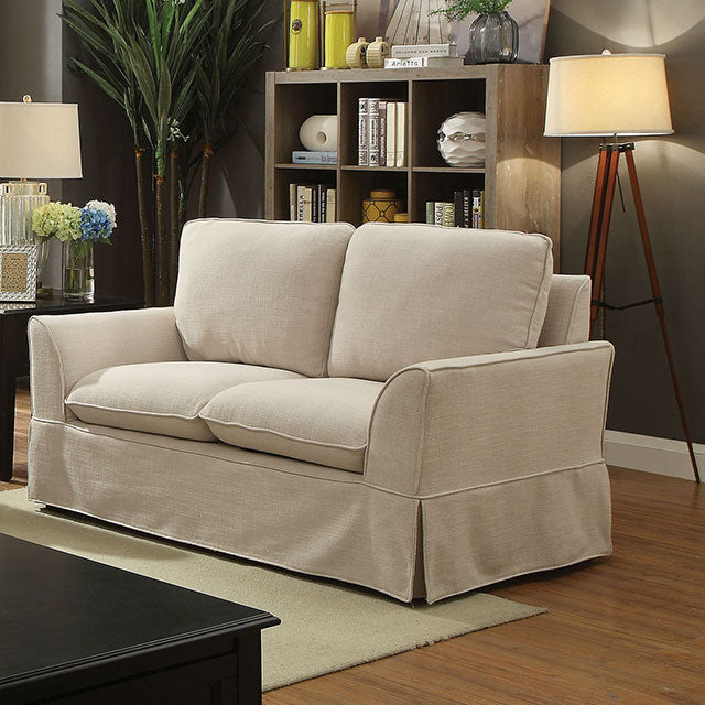 Maxine Love Seat Beige | LasVegasFurnitureOnline.com
