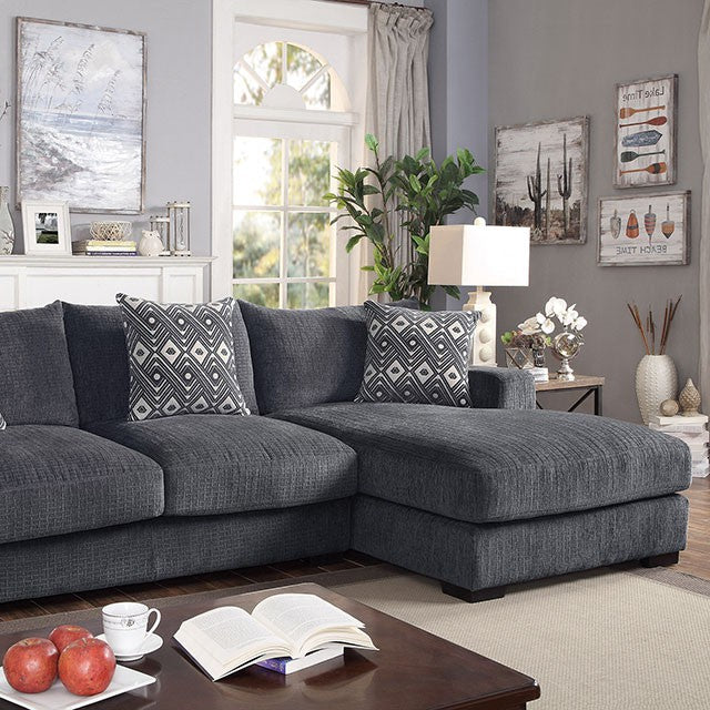 Kaylee L-Sectional w/ Right Chaise | LasVegasFurnitureOnline.com