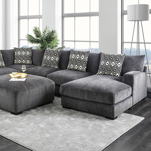 Kaylee U-Sectional w/ Right Chaise | LasVegasFurnitureOnline.com